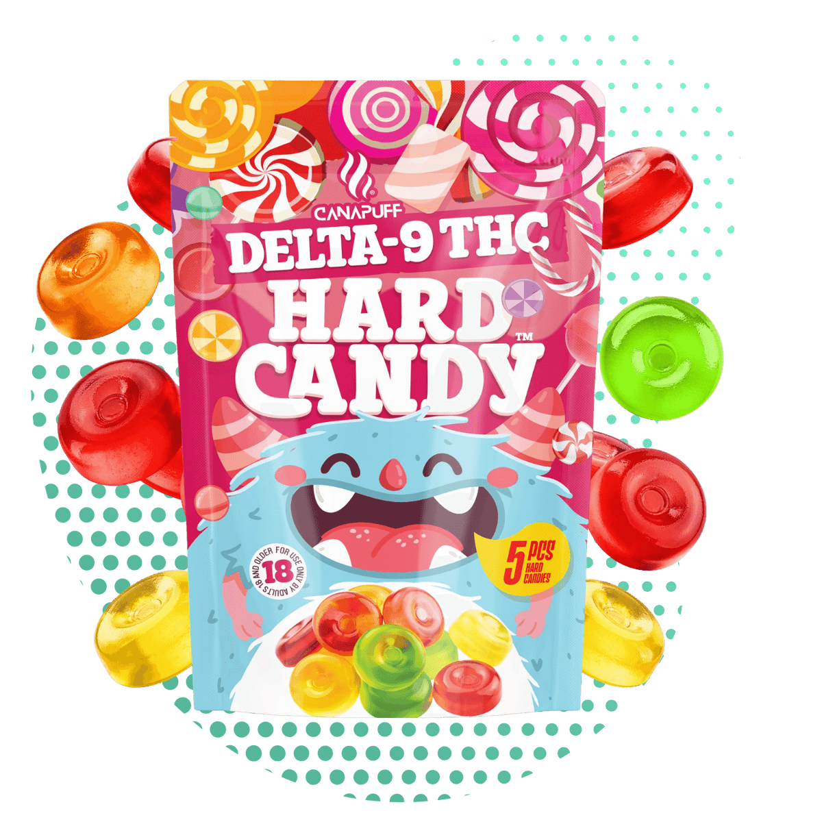 Delta-9 THC - Hard Candy | Fruity Flavor & Smooth High