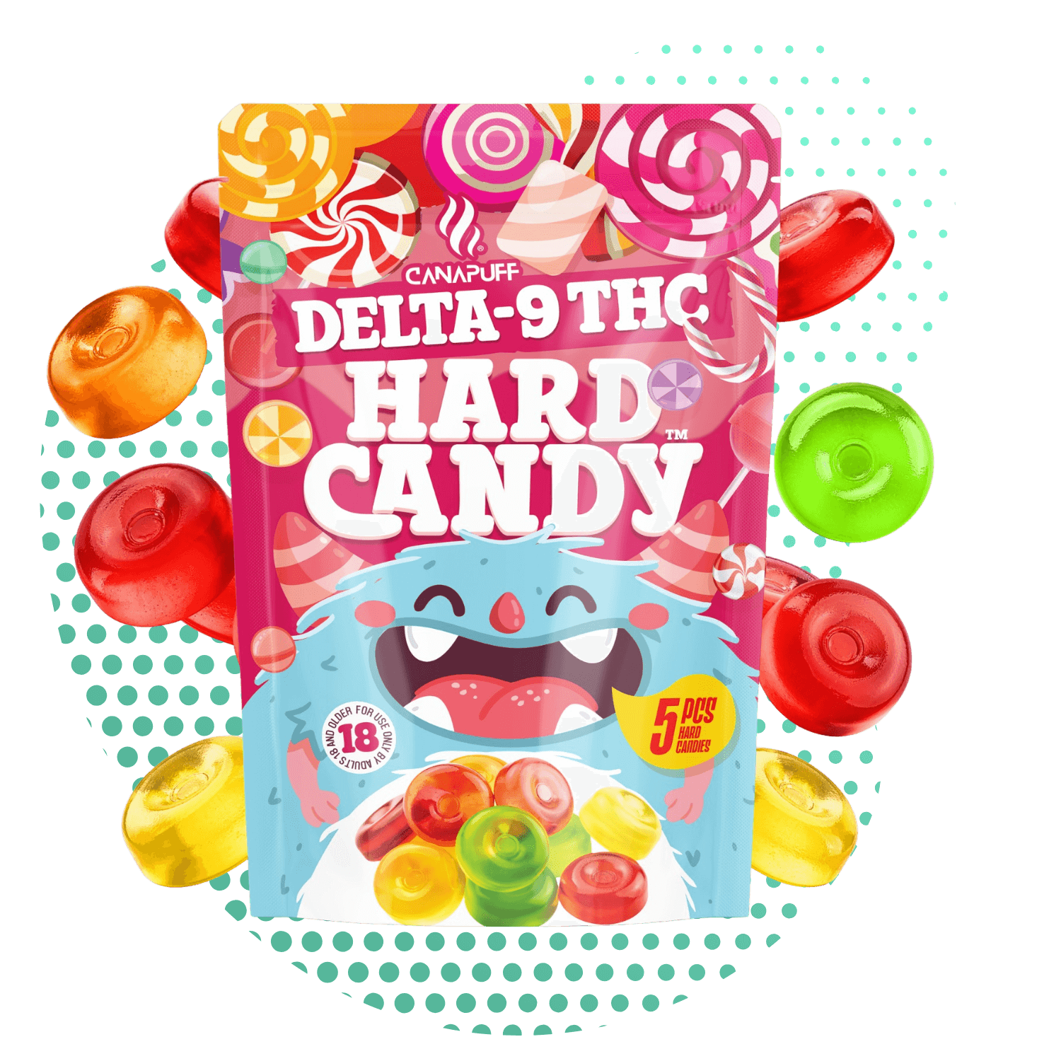 Delta-9 THC - Hard Candy | Fruity Flavor & Smooth High