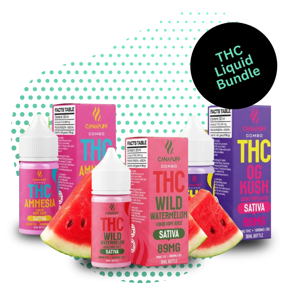 Canapuff THC Liquid Bundle – Potent & Flavorful