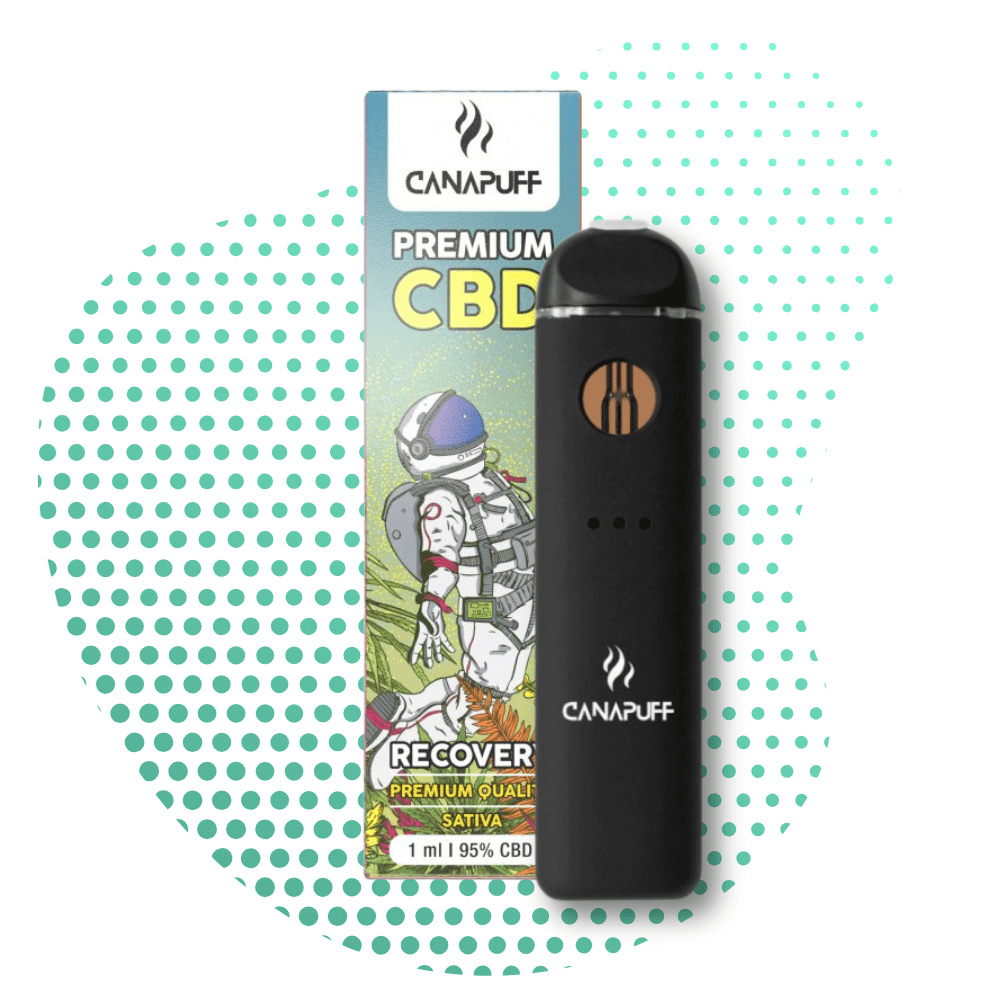 CBD Vape: Recovery 95% - One-Use 🌿 | Canapuff