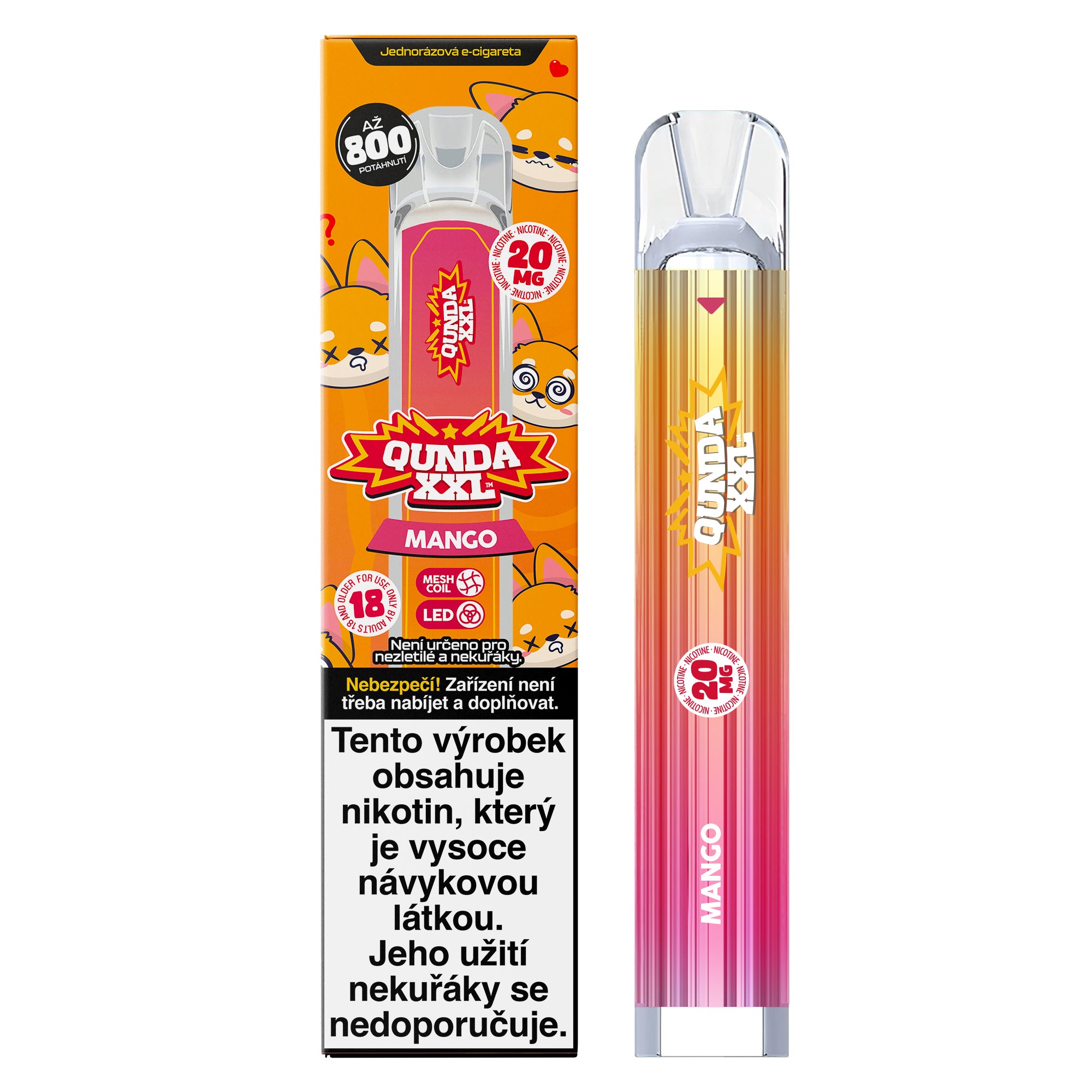 Qunda XXL Mango - Nicotine Vape